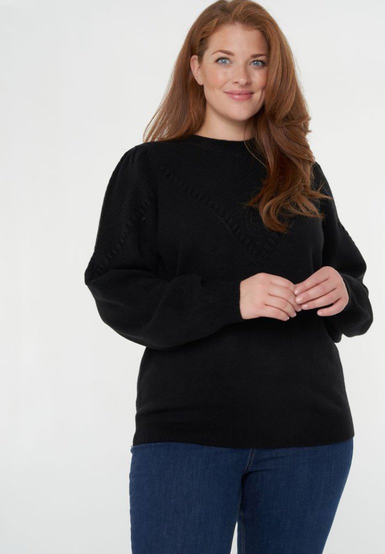 MS Mode KNITTED - Pullover - black/noir - ZALANDO.FR