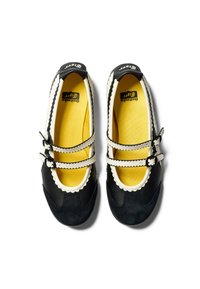 Onitsuka Tiger MEXICO 66 - Ballerinat nilkkaremmillä - black cream ...