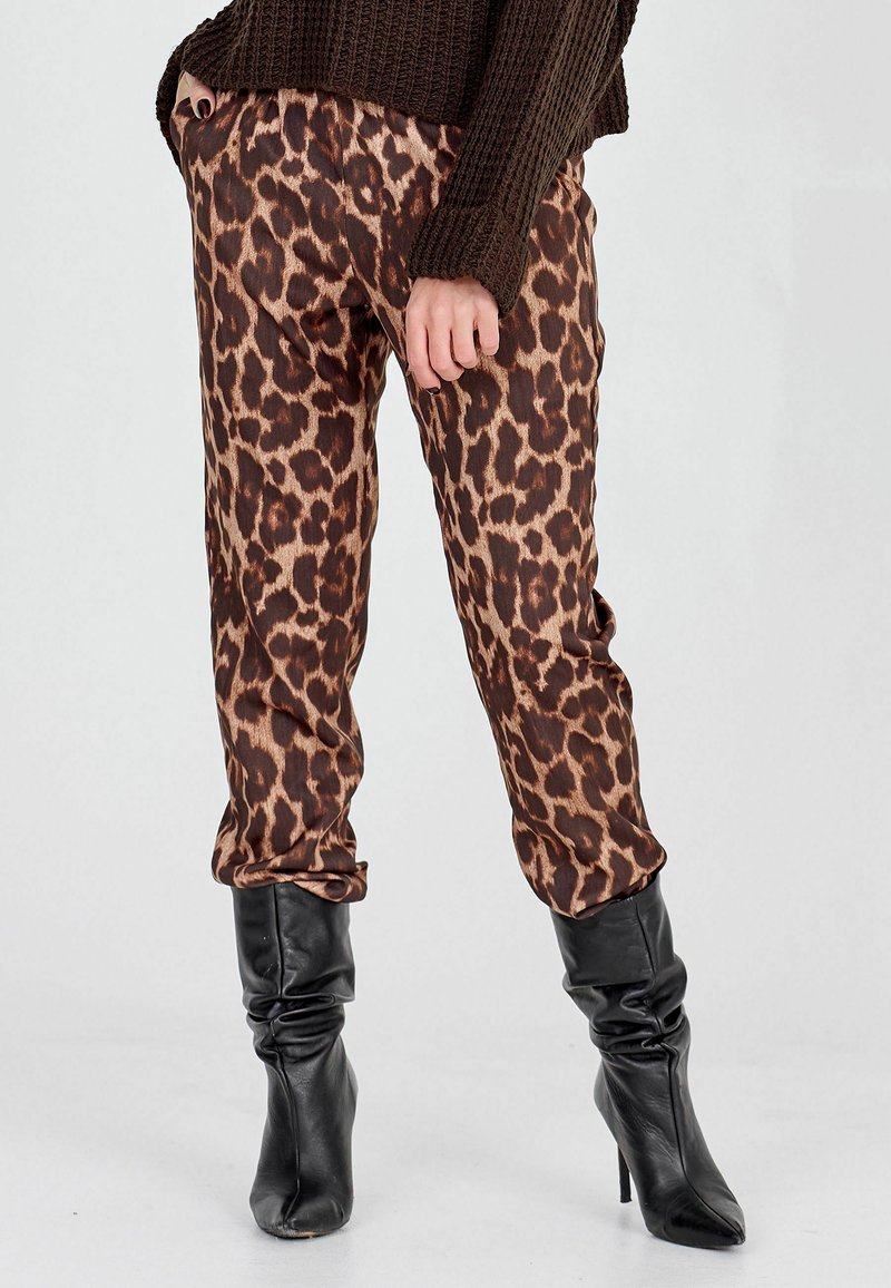 NÜ Denmark ULRIKKA - Bukser - 001 print/brun - Zalando.dk