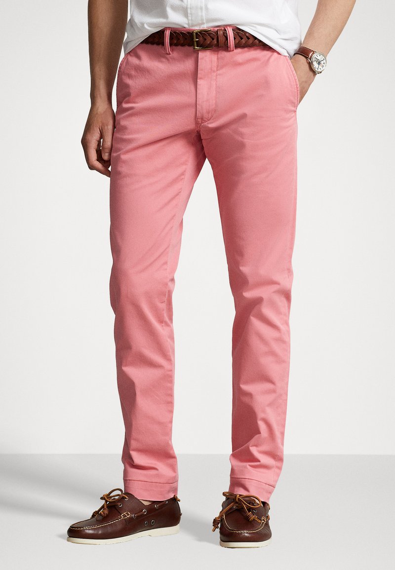 Polo Ralph Lauren FLAT PANT - Chinos - pale red/red - Zalando.co.uk