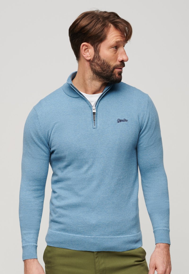 Superdry Jumper - shell blue marl/light blue - Zalando