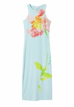 Desigual FLOWER - Robe fourreau - blue/bleu - ZALANDO.FR