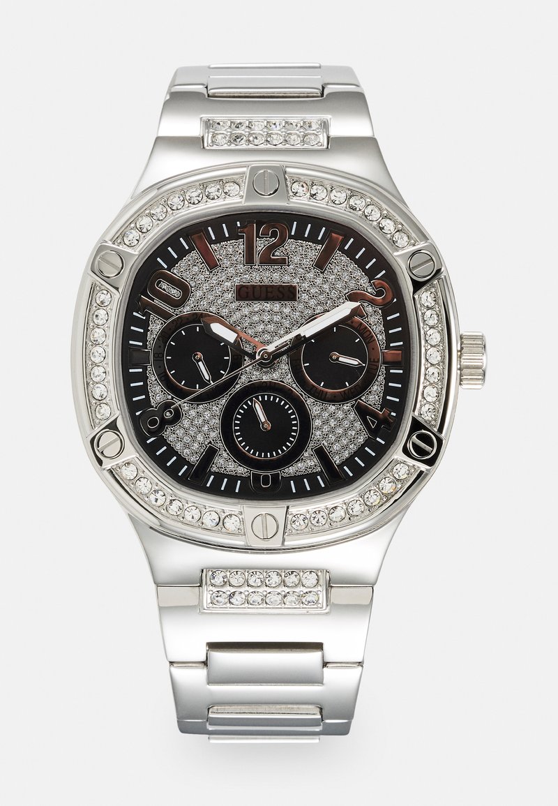 Guess DUKE - Chronograph watch - silver-coloured - Zalando