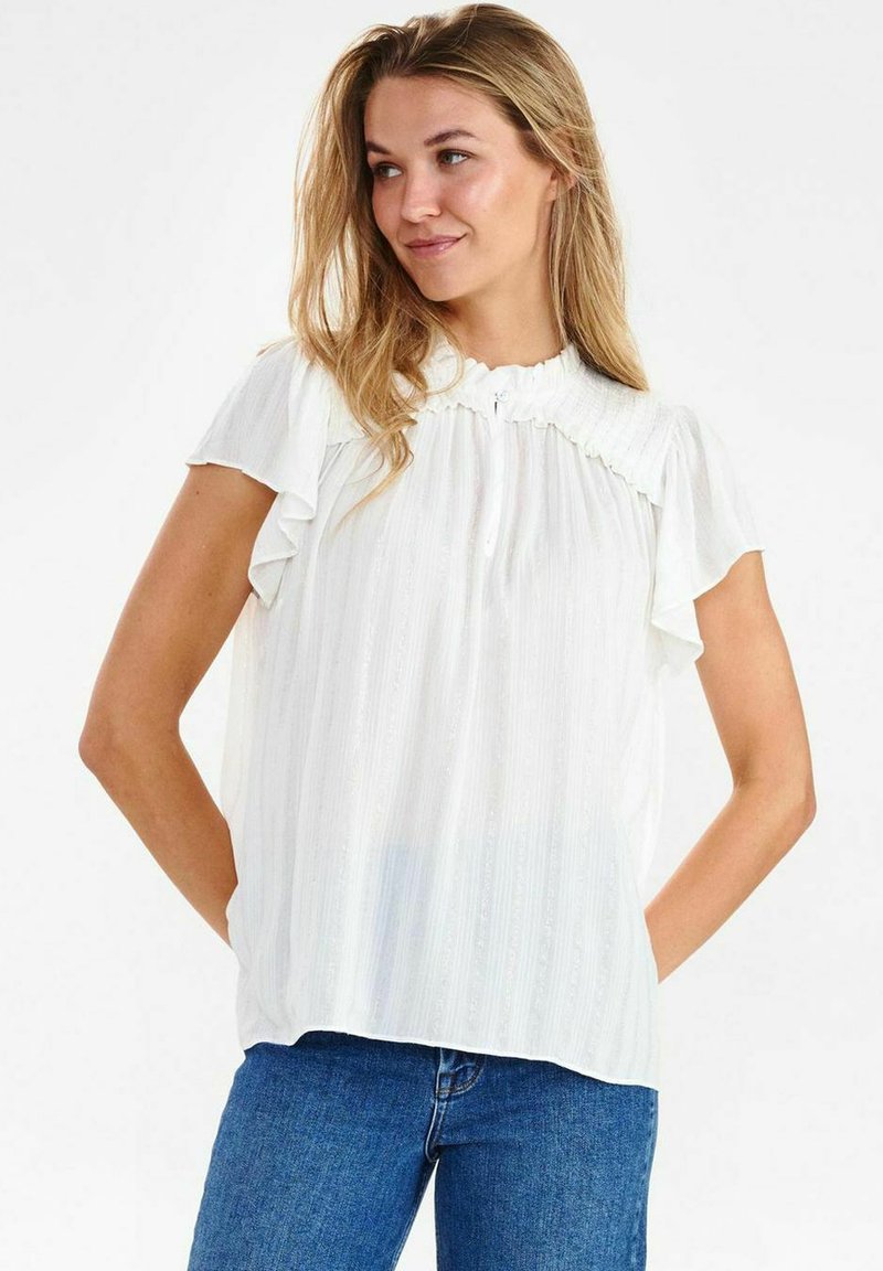 Nümph NUPRIMULA - Blouse - cloud dancer/white - Zalando.ie