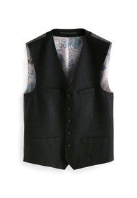 Next NOVA FIDES ITALIAN FABRIC TEXTURED - Weste - black/schwarz - Zalando