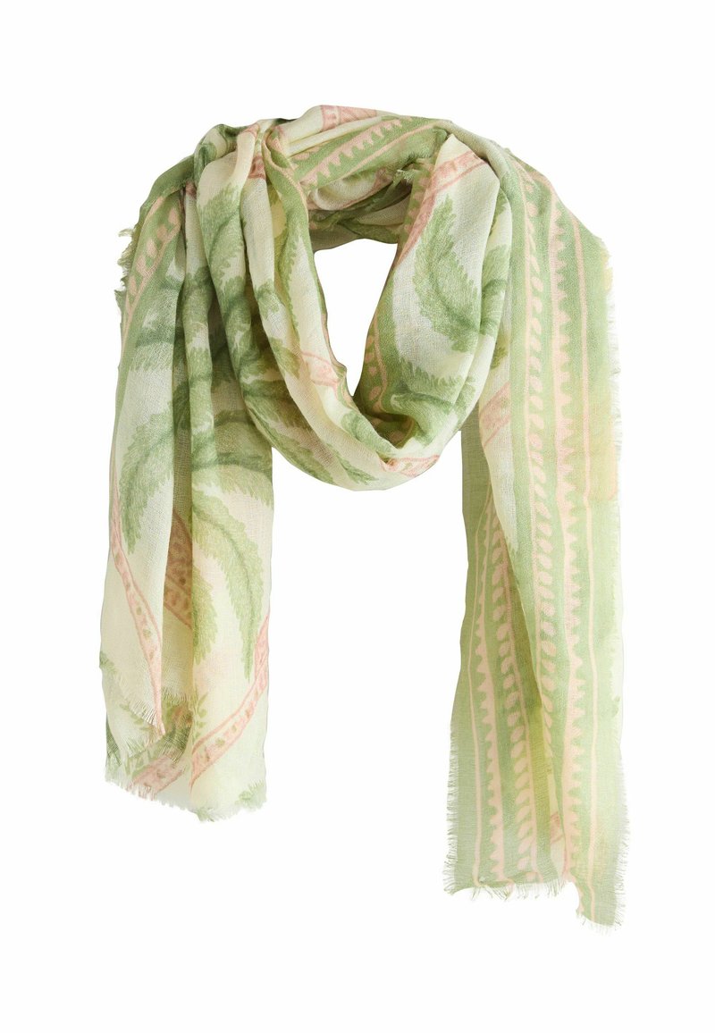 Next Scarf - green palm print/green - Zalando