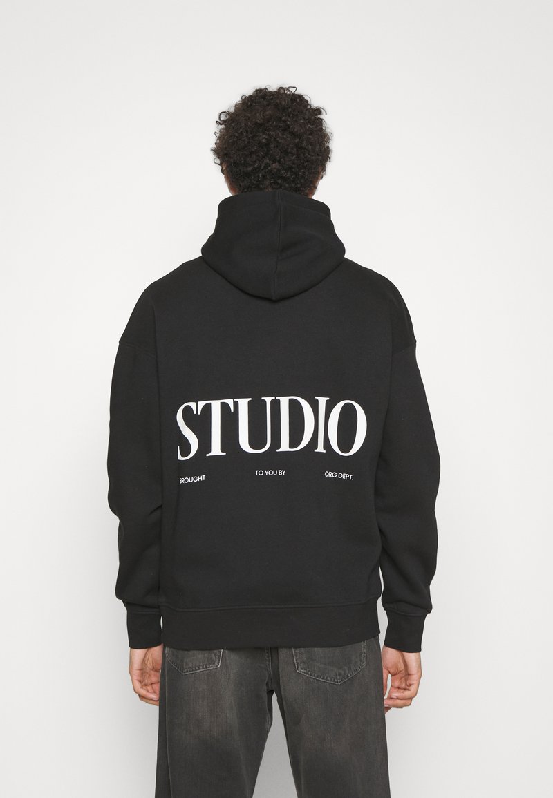 Jack & Jones JORVESTERBRO BACK HOOD - Sweater - black/zwart - Zalando.nl