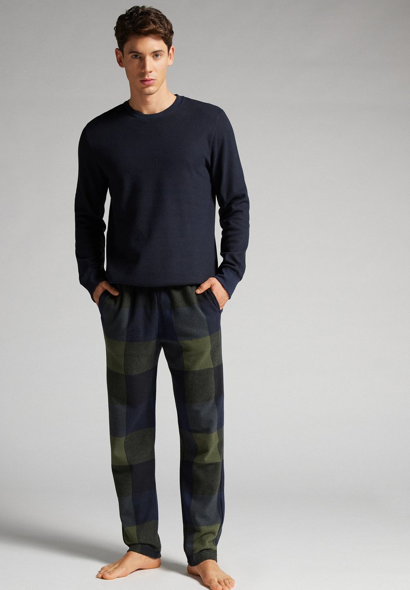 Intimissimi SET - Pyjama - j check blu verde/bleu - ZALANDO.CH