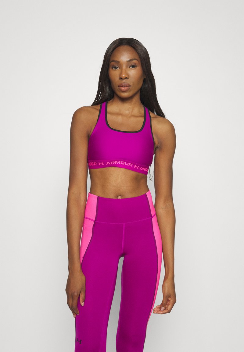Under Armour CROSSBACK MID BRA - Sport-bh met medium support - mystic ...