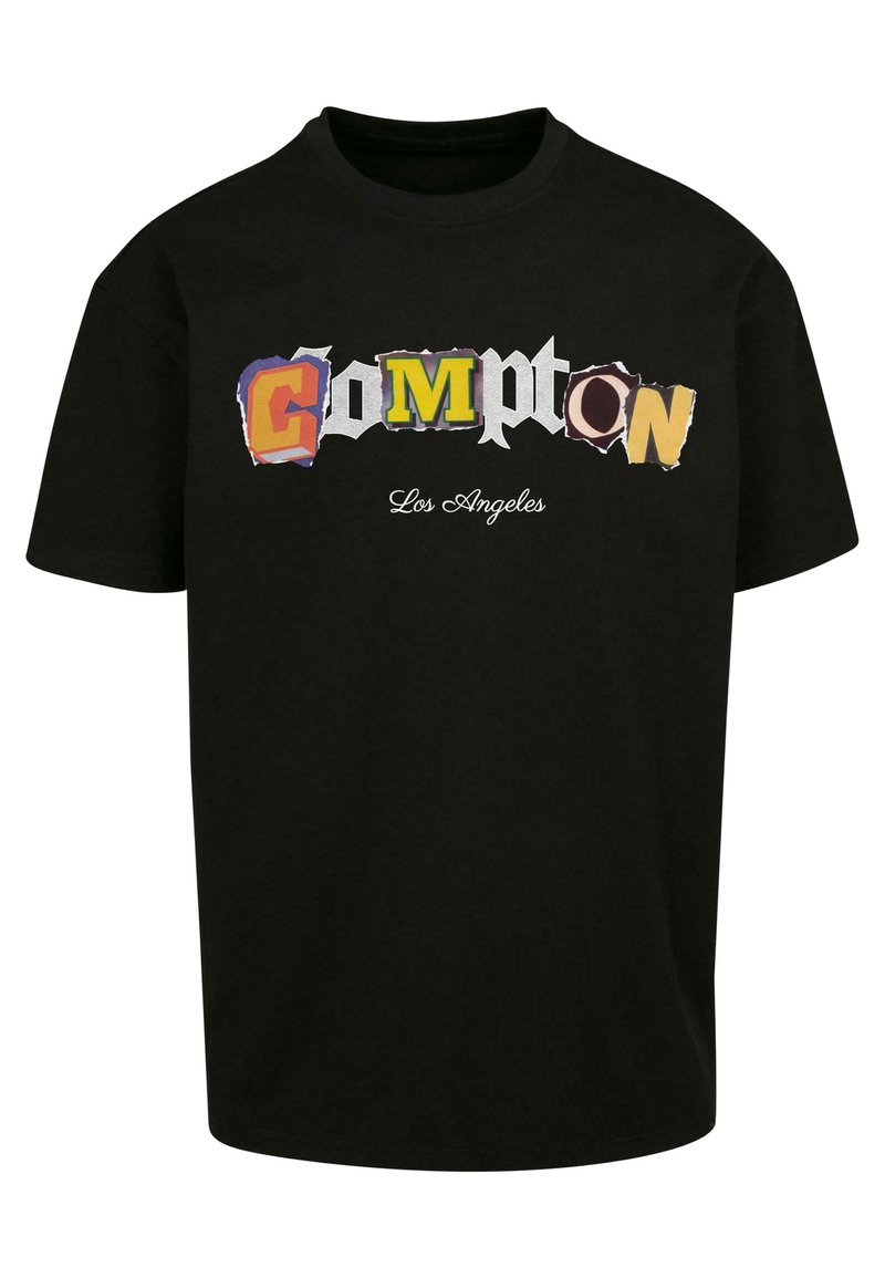 Upscale by Mister Tee COMPTON L A - T-shirt imprimé - black/noir ...
