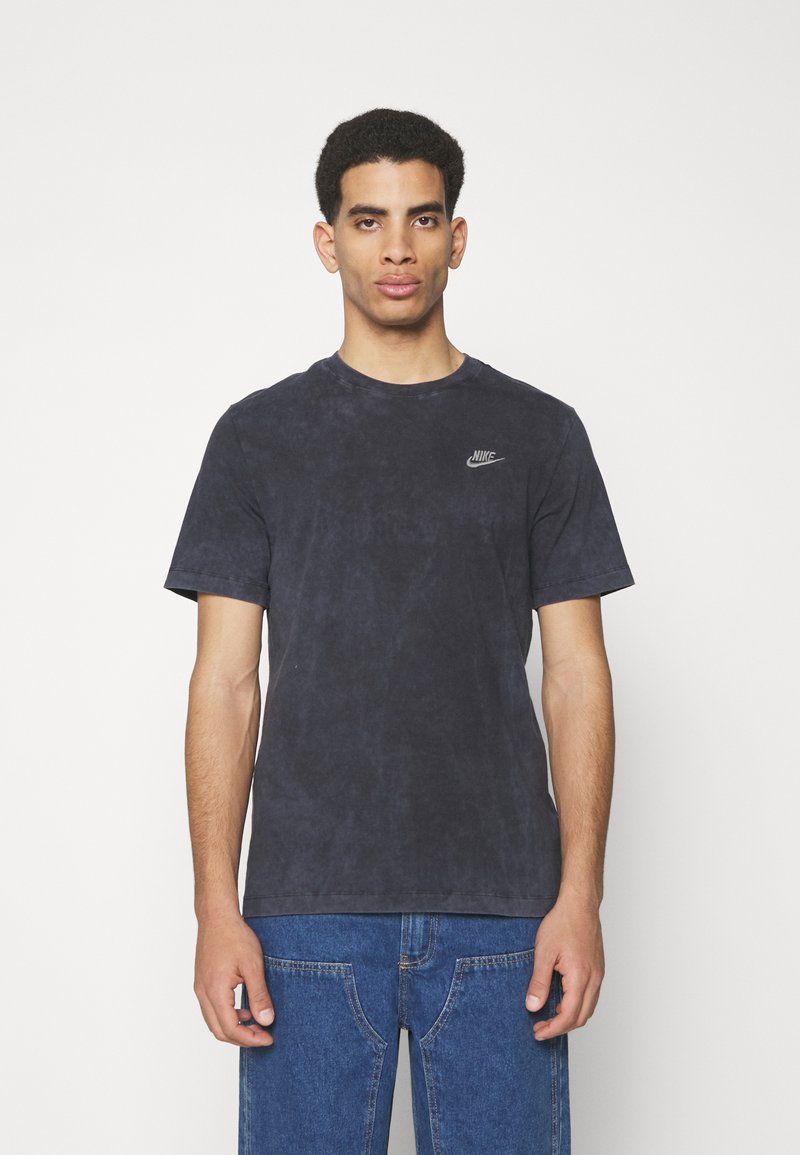 Nike Sportswear TEE CLUB - T-Shirt print - black/schwarz - Zalando.de