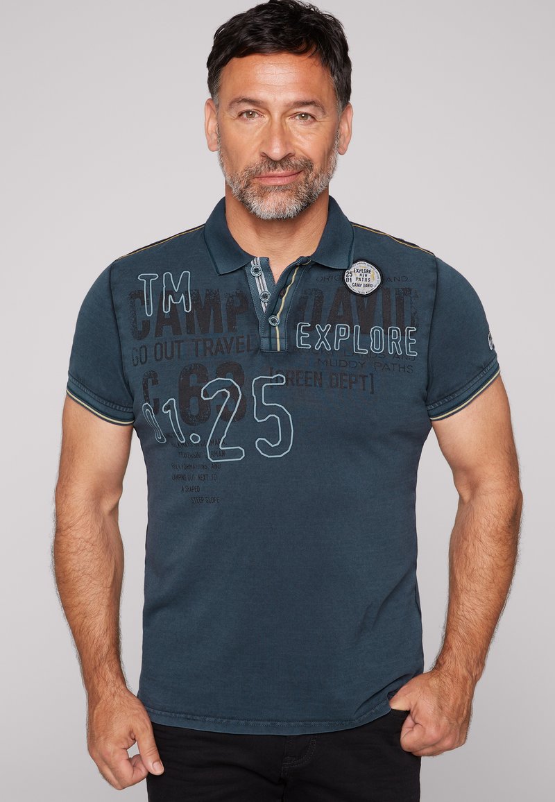 Camp David VINTAGE LOOK - Polo - brave blue/azul - Zalando.es