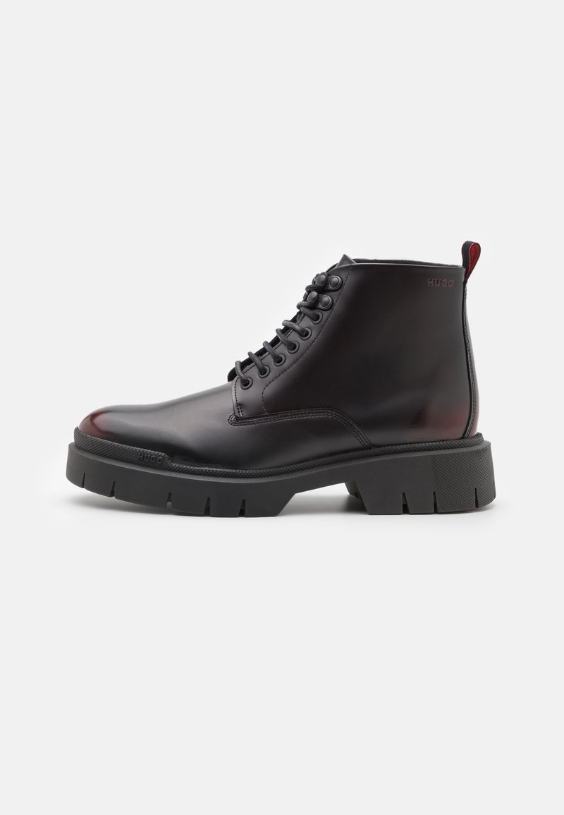 HUGO DENZEL - Veterboots - dark red/donkerrood - Zalando.nl