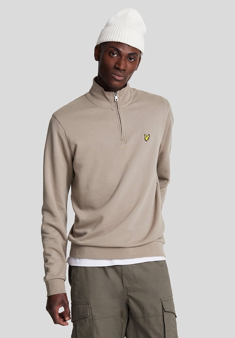 Lyle & Scott QUARTER ZIP - Sweatshirt - w cove/sand - Zalando