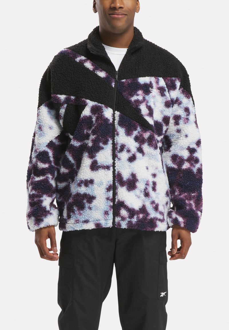 Reebok Classic VECTOR HI PILE - Fleecejakke - black midnight plum/svart ...