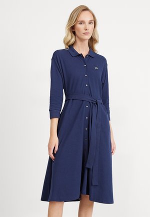 Lauren Ralph Lauren Woman LILLIANNA ELBOW SLEEVE DAY DRESS - Jerseykjole - refined navy/mørkeblå ...