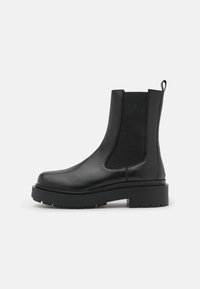 Zign LEATHER - Platform ankle boots - black/black - Zalando.co.uk