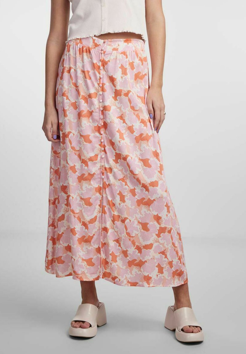 Pieces ROCK PCKASEY - A-Linien-Rock - pink lady/pink - Zalando