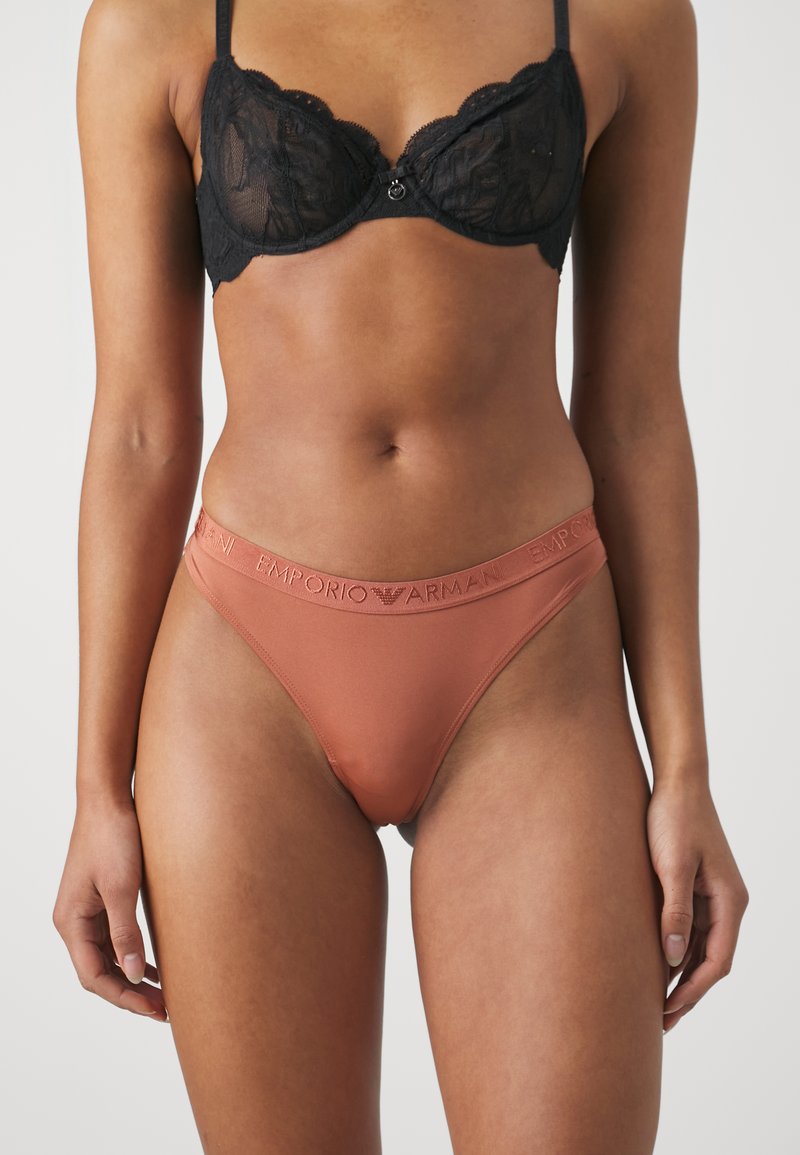 Emporio Armani THONG 2 PACK - String - cocoa/braun - Zalando.de