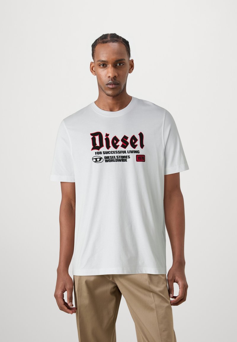 Diesel ADJUST - Print T-shirt - 100/white - Zalando.ie