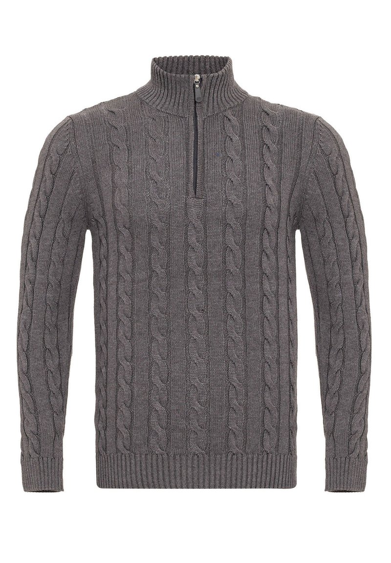 Felix Hardy CABLE HALF ZIPPER - Maglione - anthracite/antracite ...