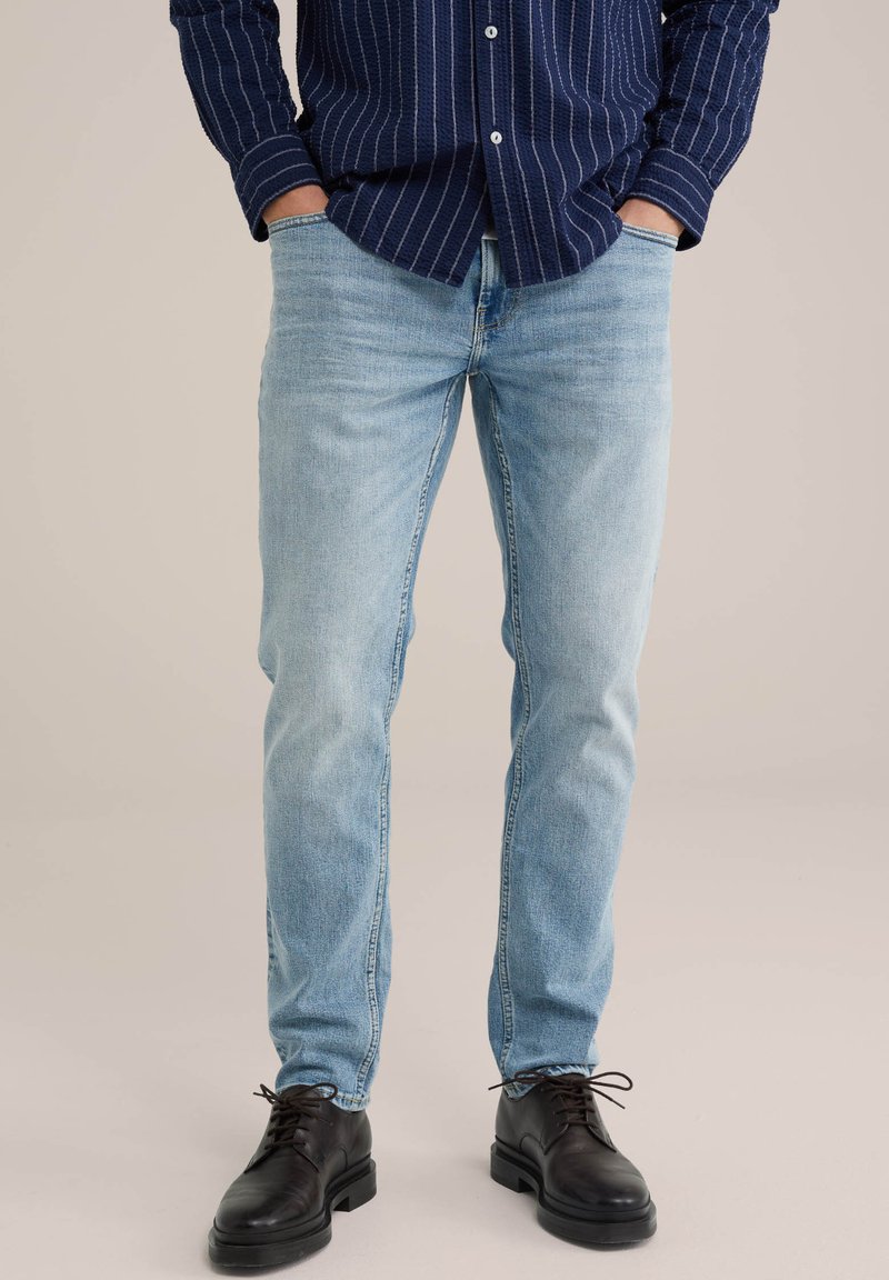 WE Fashion RIDGE - Slim fit jeans - light blue - Zalando