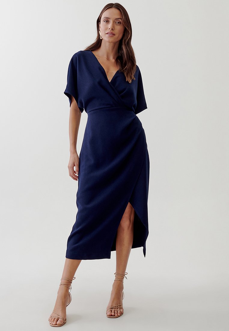 TUSSAH NOVAH MIDI - Robe de jour - navy blue/bleu marine - ZALANDO.FR