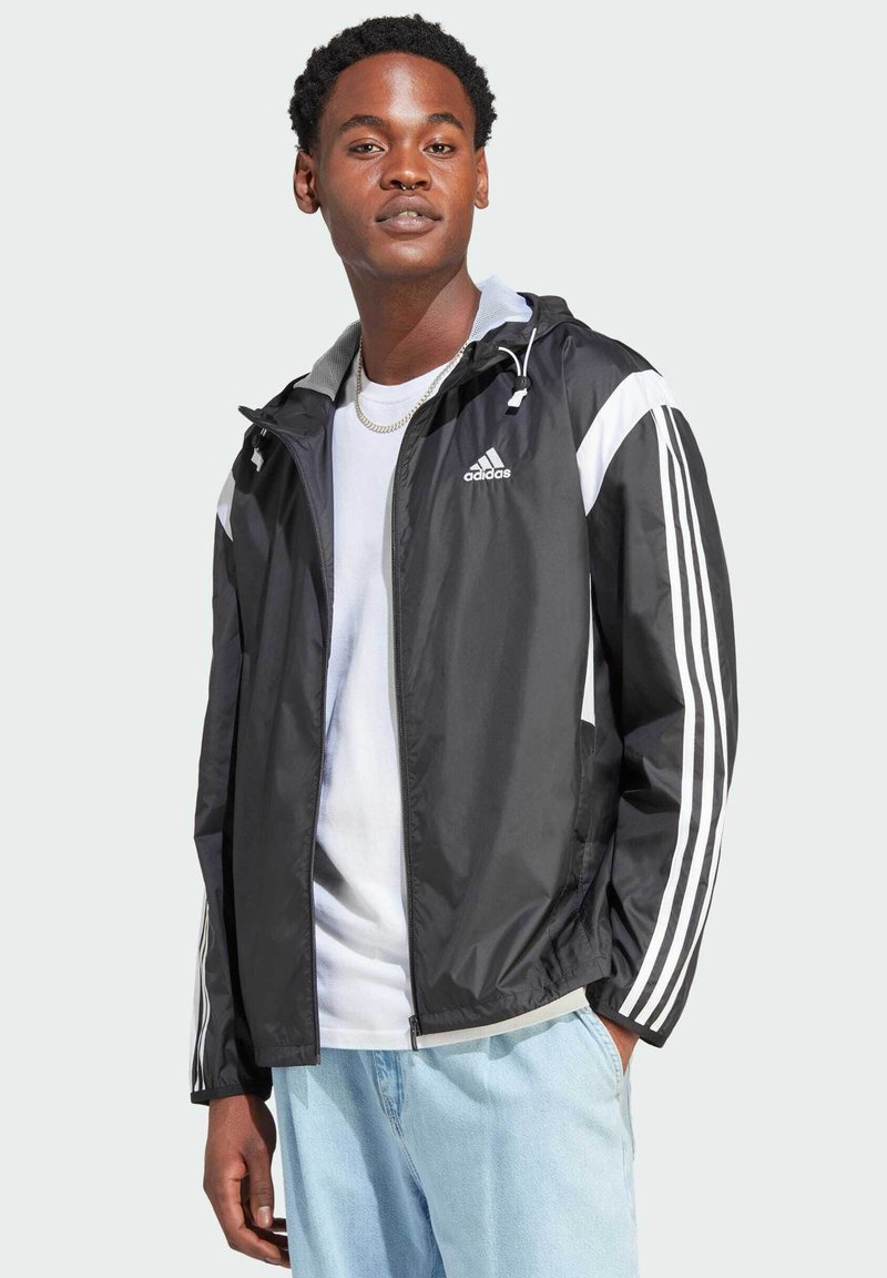 adidas Sportswear COLOURBLOCK - Overgangsjakke - black/sort - Zalando.dk