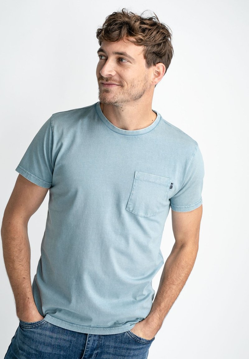 Petrol Industries T-Shirt basic - blue/blau - Zalando.de
