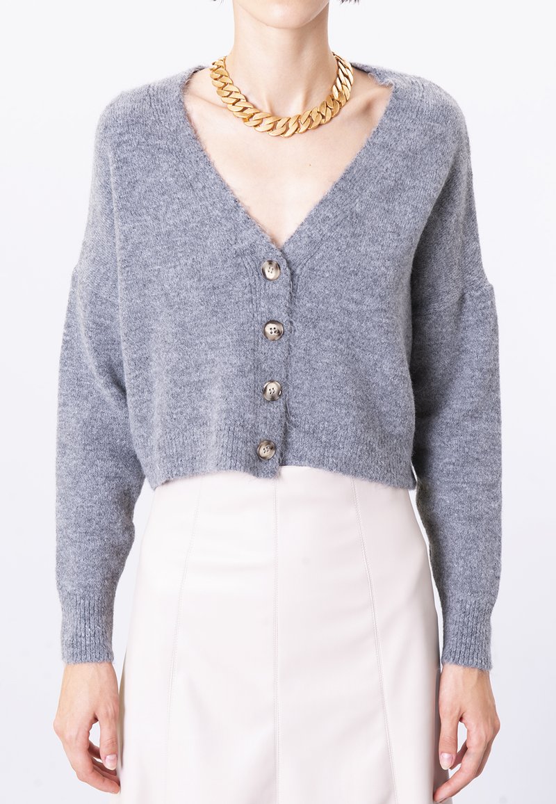 BSL HALLAN - Strickjacke - grey/grau - Zalando.at