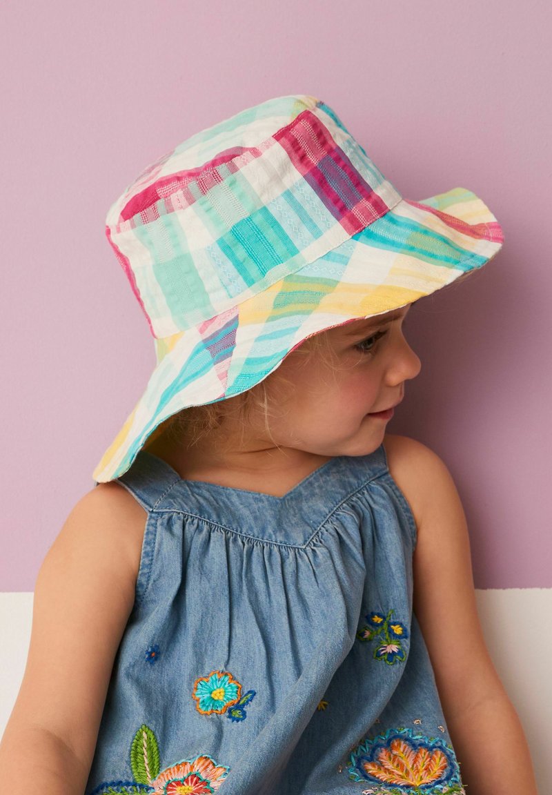 Next LOW BACK BUCKET HAT - Sombrero - multi check/blanco - Zalando.es