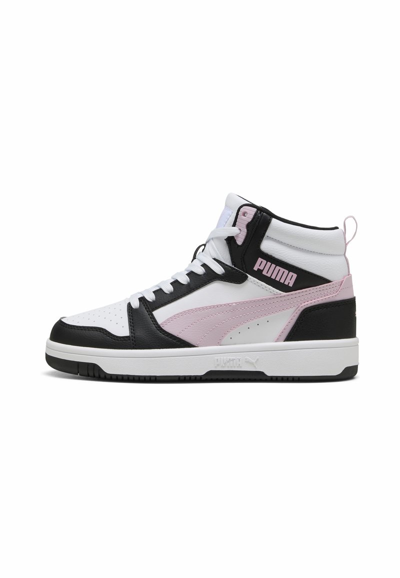 Puma REBOUND V6 UNISEX - High-top trainers - white rose mauve black ...