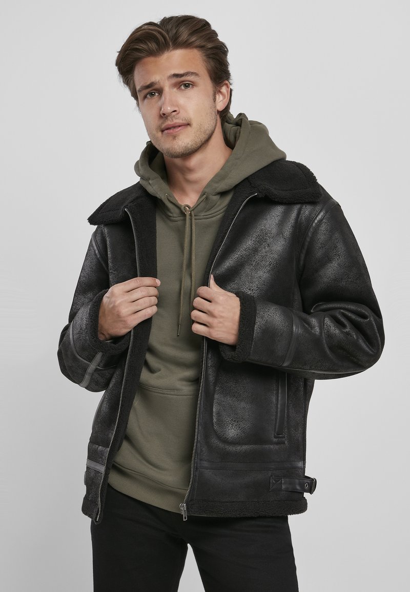 Urban Classics Winter jacket - black/black/black - Zalando.ie