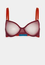 Dora Larsen RUMI CLEAN UNDERWIRE BRA - Merevítős melltartó - wine/bordó ...