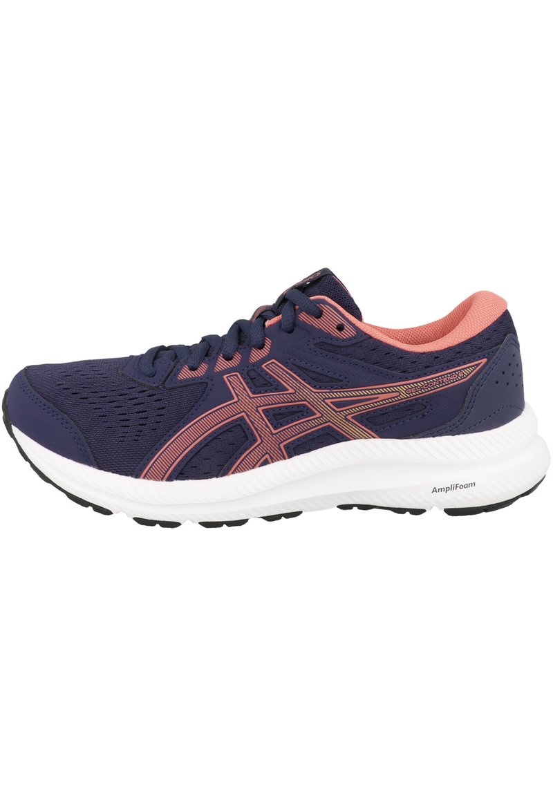 ASICS GEL CONTEND 8 - Road running shoes - indigo blue papaya/blue ...