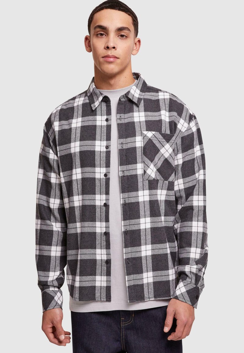 Urban Classics Hemd - grey white/grau - Zalando.at