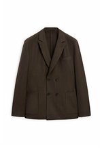 Massimo Dutti LIMITED EDITION-DOUBLE-BREASTED - Anzugsakko - dark brown ...