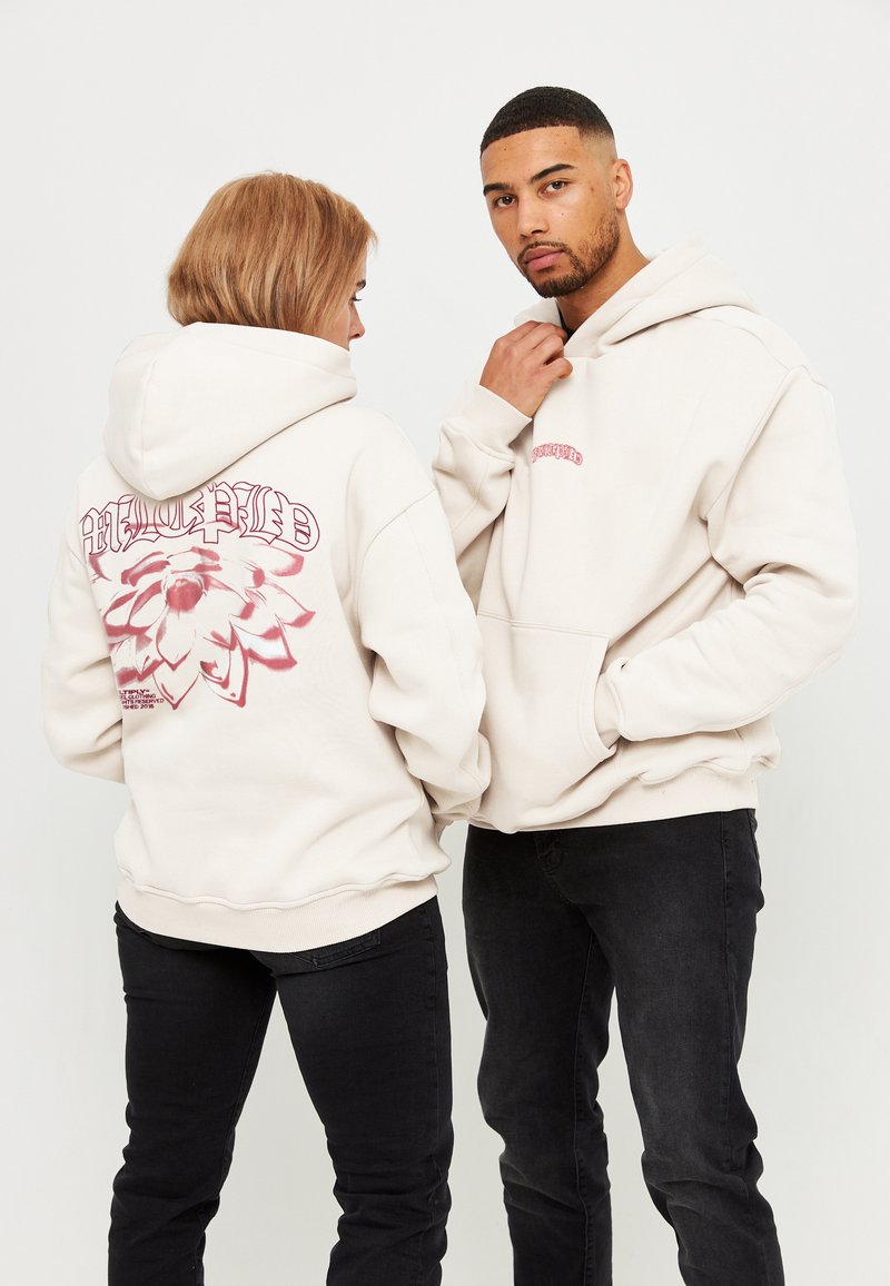 Multiply Apparel FLOWER - Kapuzenpullover - egret/offwhite - Zalando.de