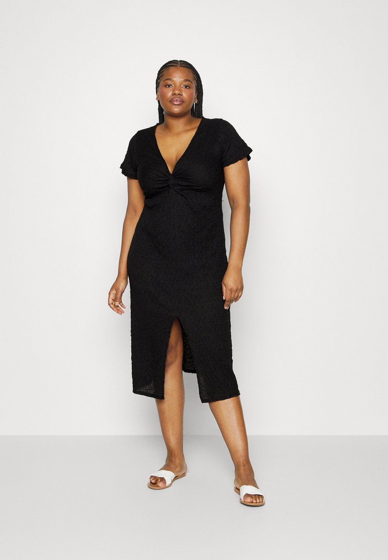 Object Curve OBJCINDIE MIDI DRESS - Rochie de zi - black/negru - Zalando.ro