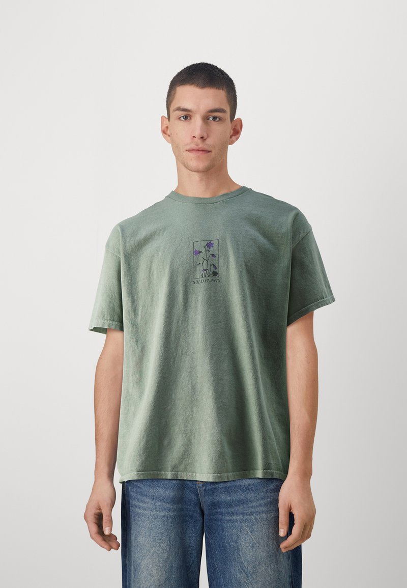 BDG Urban Outfitters BDG BOTANICALS TEE UNISEX - T-Shirt print - sage ...