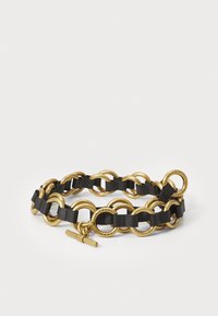MICHAEL Michael Kors MULTI RING BELT - Remen - black/gold-coloured/crno ...