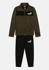 Puma SUIT UNISEX SET - Tracksuit - dark olive/olive - Zalando.co.uk