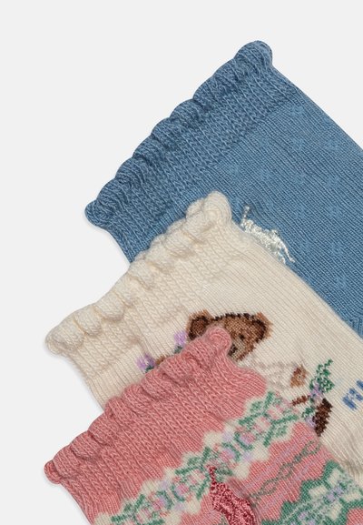Polo Ralph Lauren BABY COTSWOLDS CREW UNISEX 3 PACK - Sokker - ivory ...