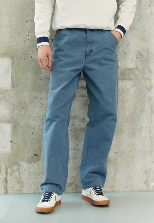 Carhartt WIP SINGLE KNEE PANT - Jeans Relaxed Fit - black stone washed ...