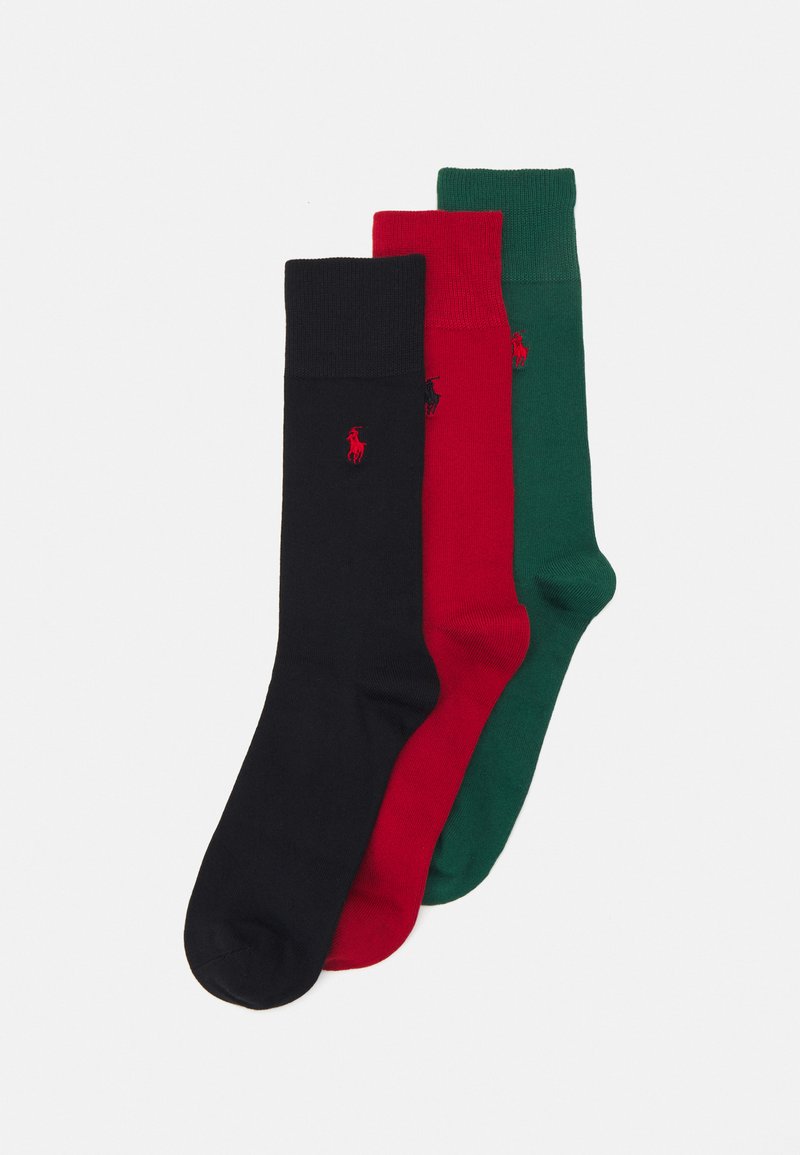 Polo Ralph Lauren CREW SOCK UNISEX 3 PACK - Socks - black assorted ...