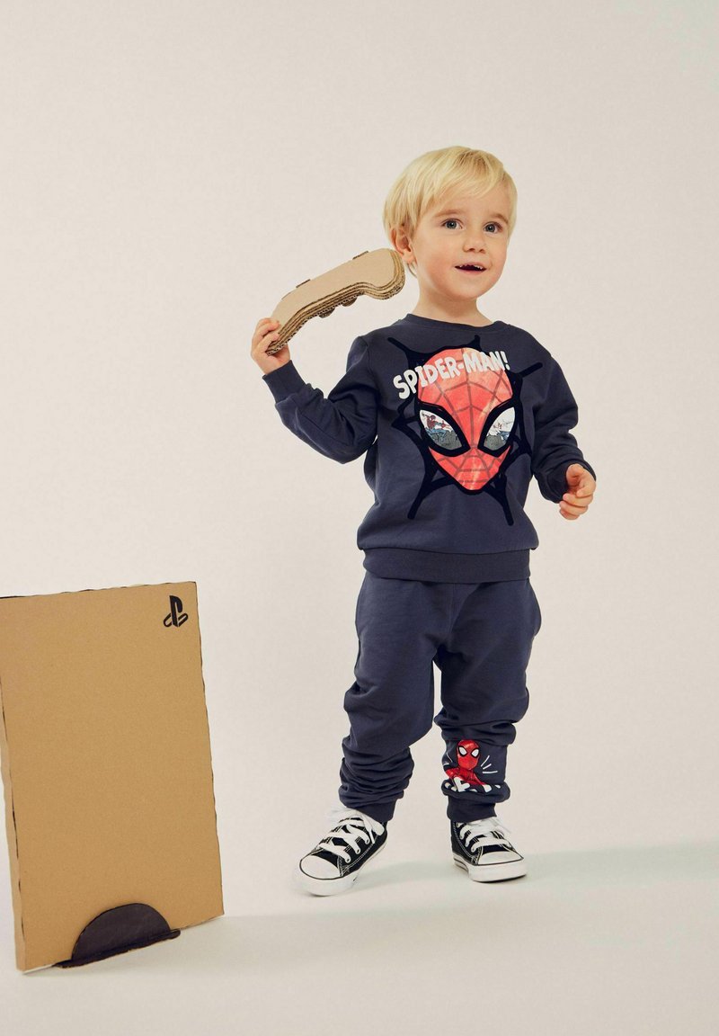 Name it SPIDER-MAN - Tracksuit bottoms - india ink/dark blue - Zalando