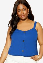 Curves Like These BUTTON FRONT CAMI REGULAR FIT - Top - blue - Zalando