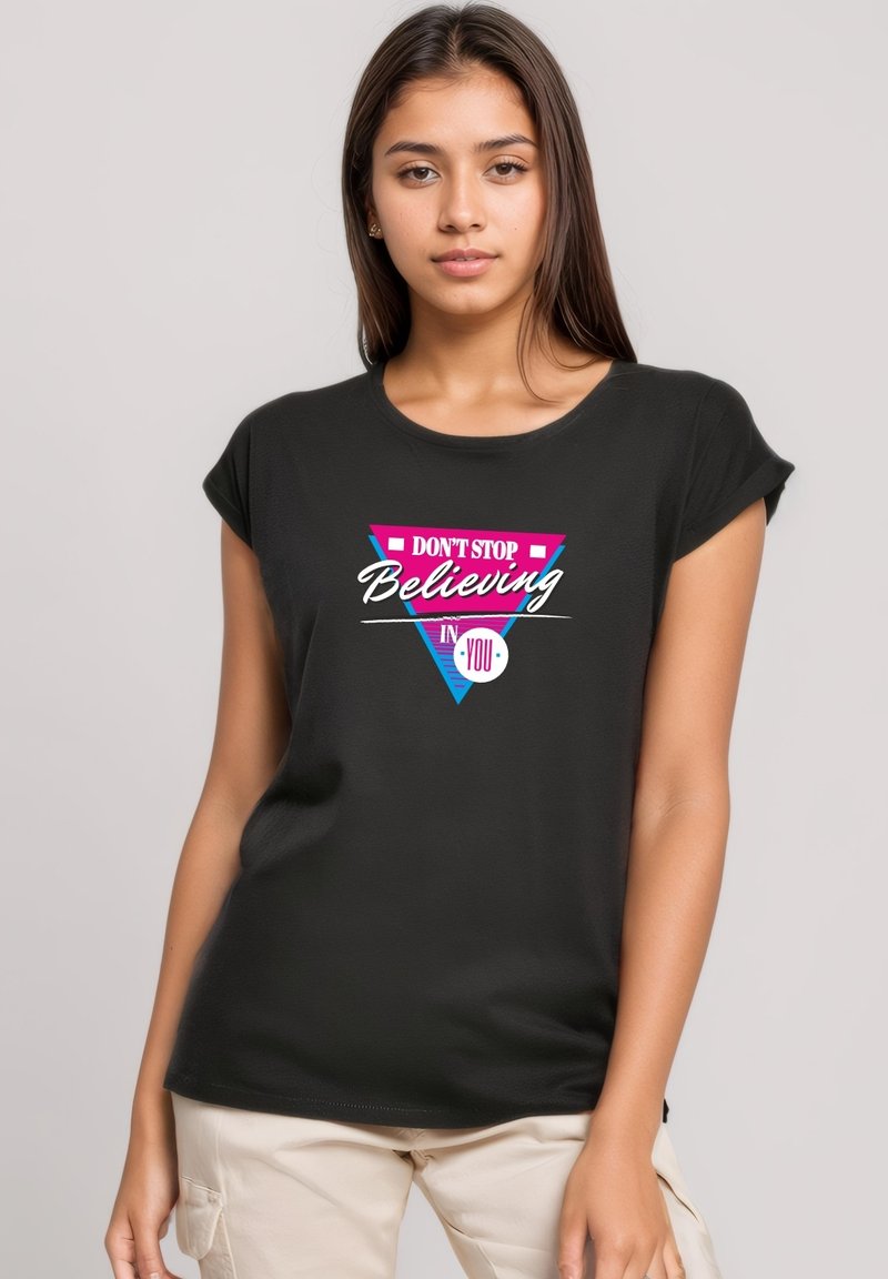 Be Famous CLASSIC ROLL UP - T-Shirt print - black/schwarz - Zalando