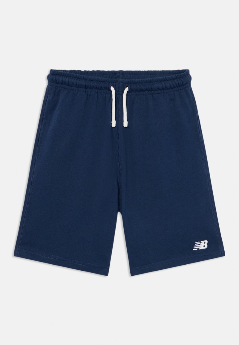 New Balance SMALL LOGO SHORT - Trainingsbroek - navy/donkerblauw ...