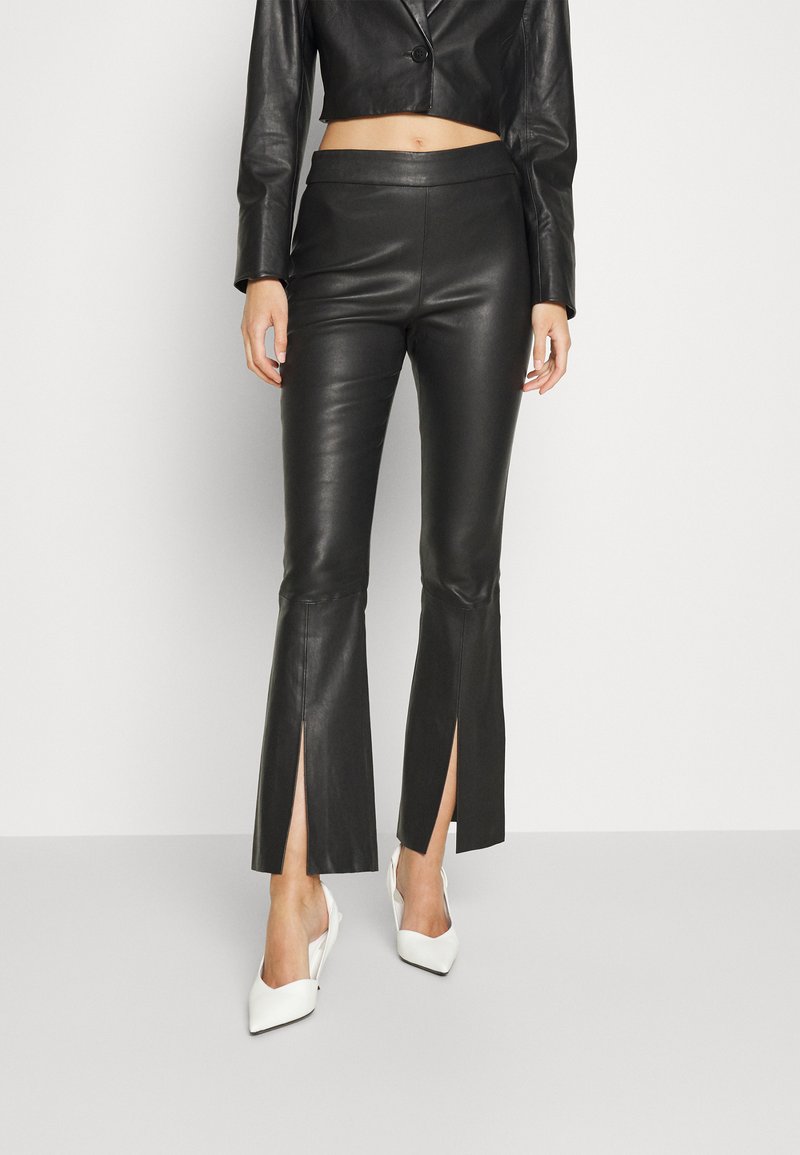 RIANI Pantalón de cuero - black/negro - Zalando.es